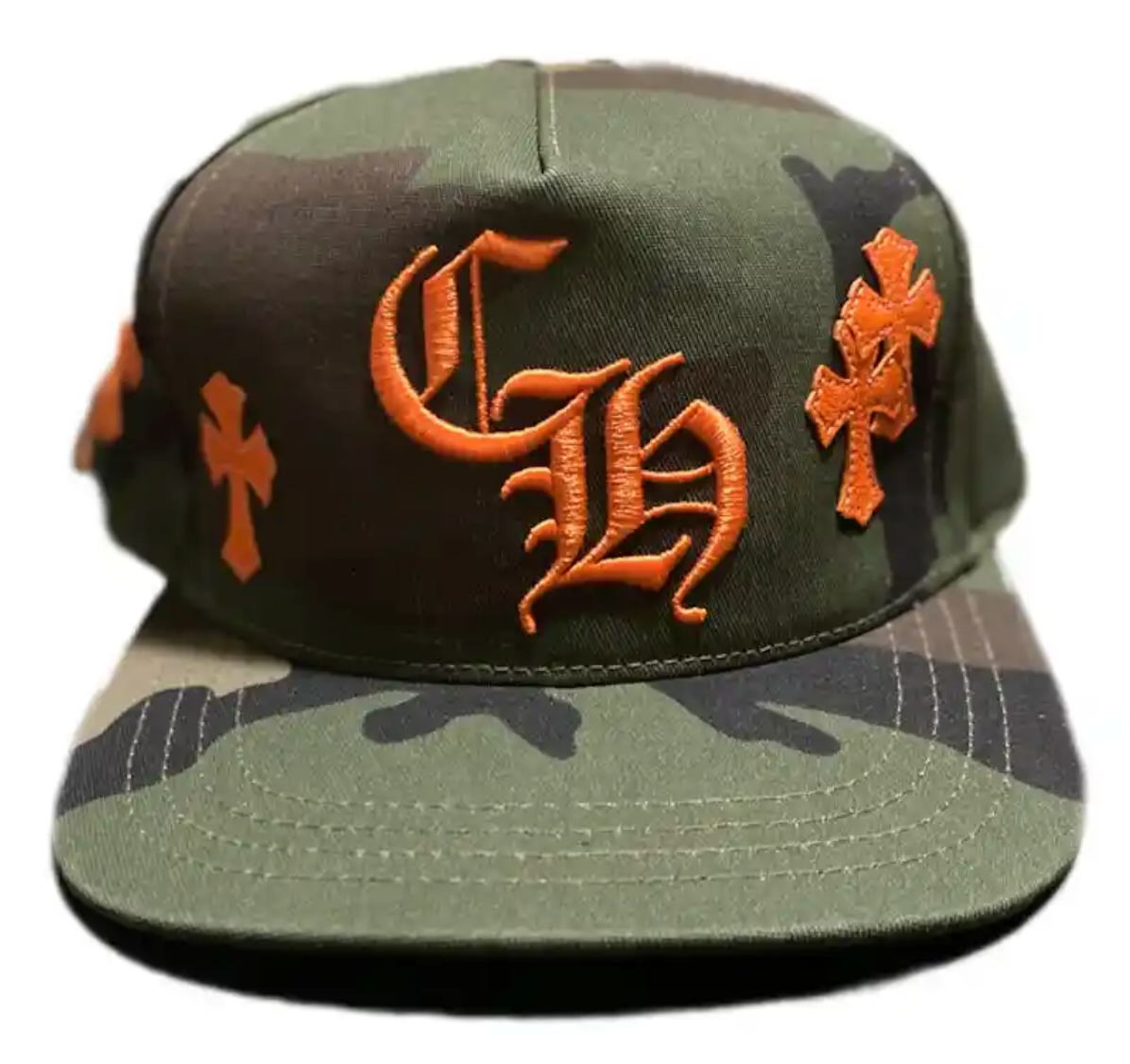 Chrome Hearts CH Cross Patch Baseball Hat Camo – RondevuNC